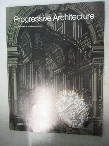 PROGRESSIVE ARCHITECTURE MAGAZINE SEPTEMBER 1973 GIUSEPPE GALLI BIBIENA ...