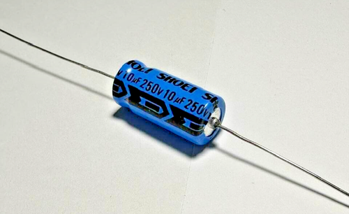 6X - 10uF / 10mfd @ 250V (85°) Axial Electrolytic Cap for Audio/Tube ...