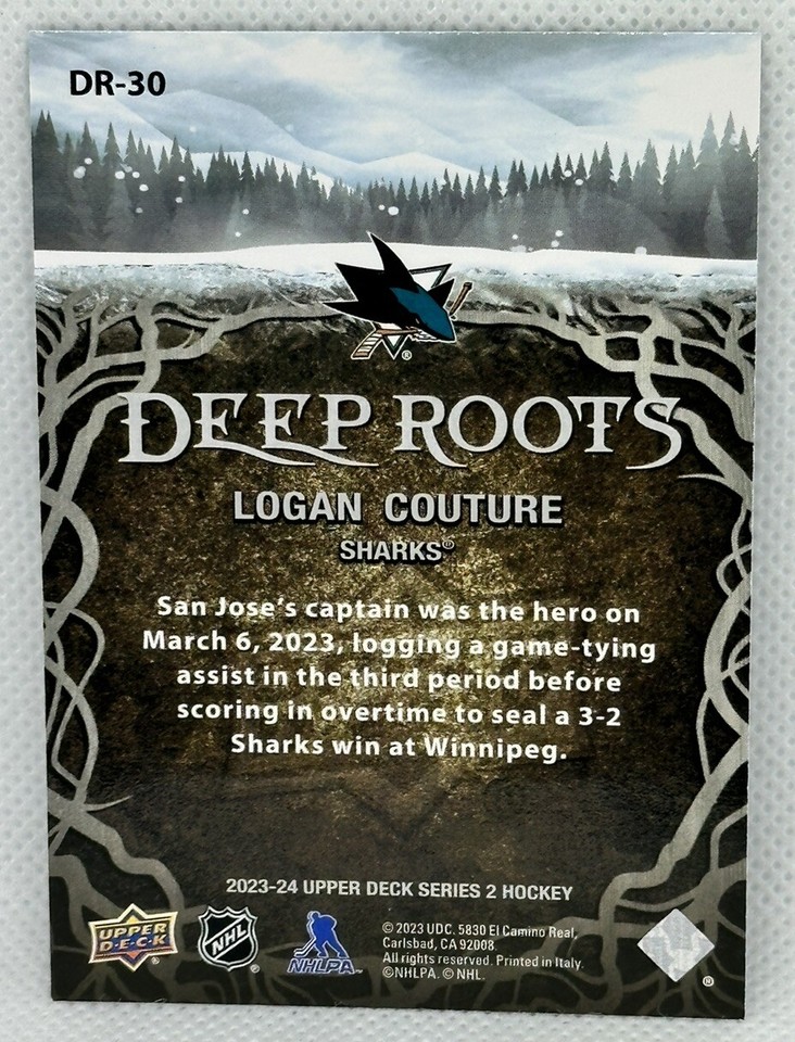 Logan Couture 2023-24 Upper Deck Hockey Series 2 #DR-30 Deep Roots | eBay
