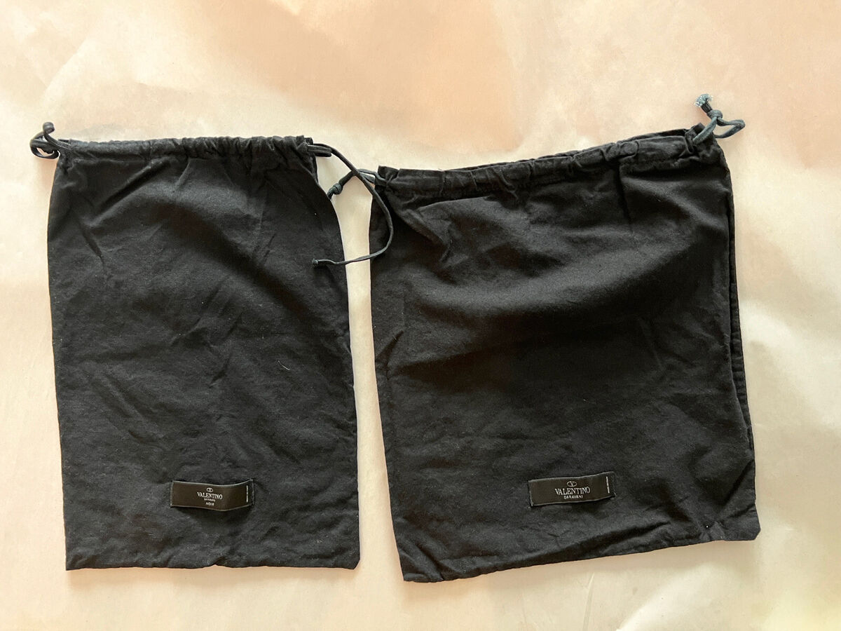 Lot Of 2 - Valentino Garavani Dust bags Black Color. Good Lot Of 2 - Valentino Garavani Dust bags Black Color. Good