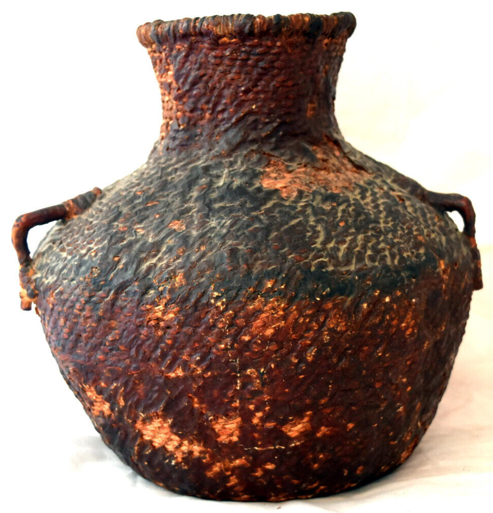 Large Antique Native American Indian Apache Water Bottle Basket | eBay