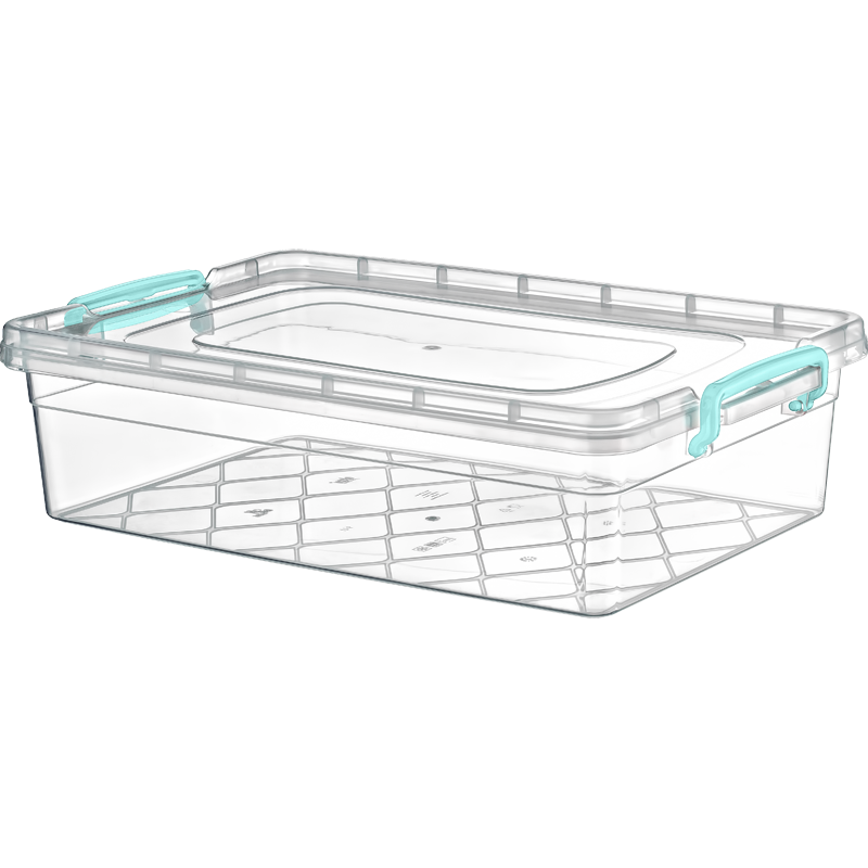 Clear Plastic Storage Box Lid Clip Locking Office Home Kitchen Food ...