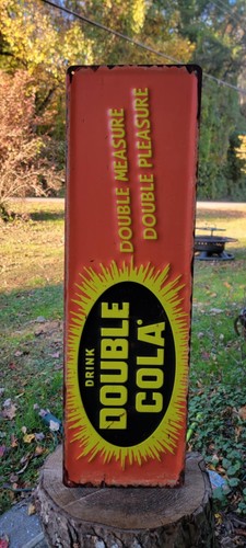 Double Cola Soda Vintage Retro Advertising Embossed Metal Sign | eBay