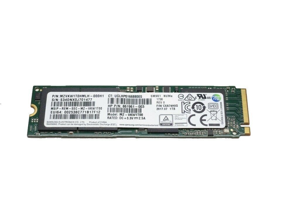 M.2 NVMe SSD 128GB 256GB 512GB Single Notch with Windows Installed 10 / ...