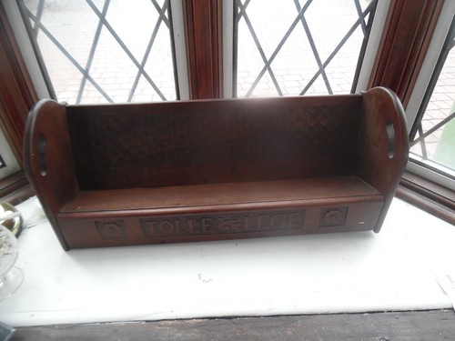 VICTORIAN GOTHIC RELIGIOUS MOTTO CHURCH OAK BIBLE RACK | eBay UK