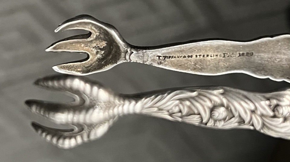 Tiffany & Co. Sterling Silver Sugar Tongs in Chrysanthemum Pattern from ...