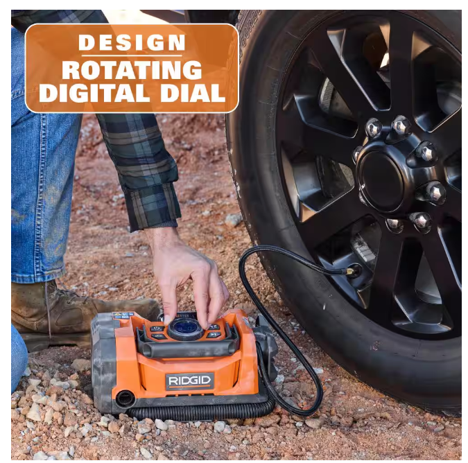 Ridgid 18V Dual Function Cordless Inflator (Tool Only) R86051B BRAND ...
