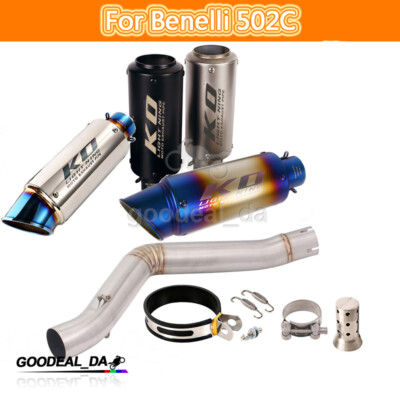 For Benelli 502C Motorcycle Exhaust System Mid Link Pipe Slip On 51mm ...