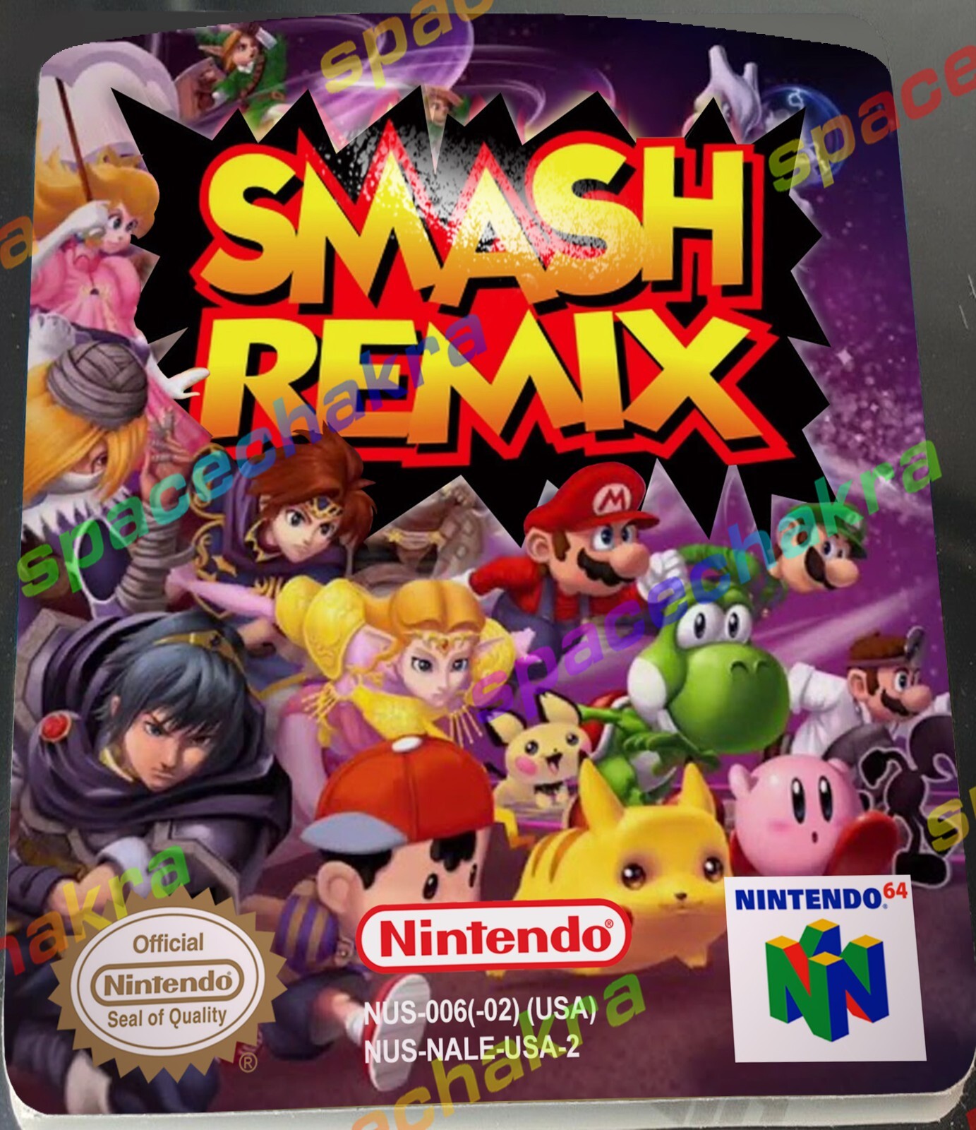 SMASH REMIX N64 Custom Label HQ Glossy Laminate Vinyl Sticker V2 | eBay