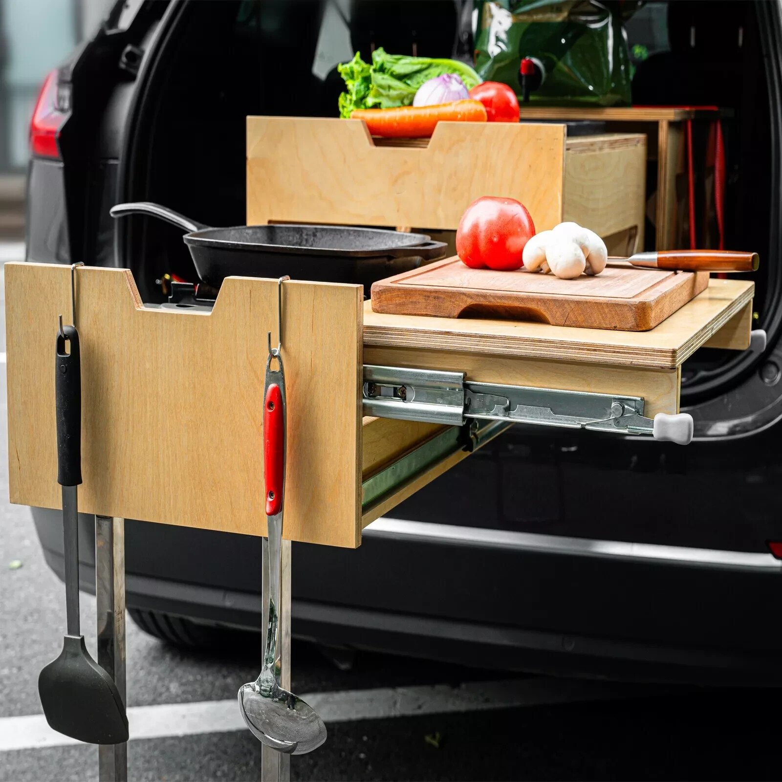 XK Overland Kitchen Box WD711 All-in-One Camping with Washing, Chopping ...