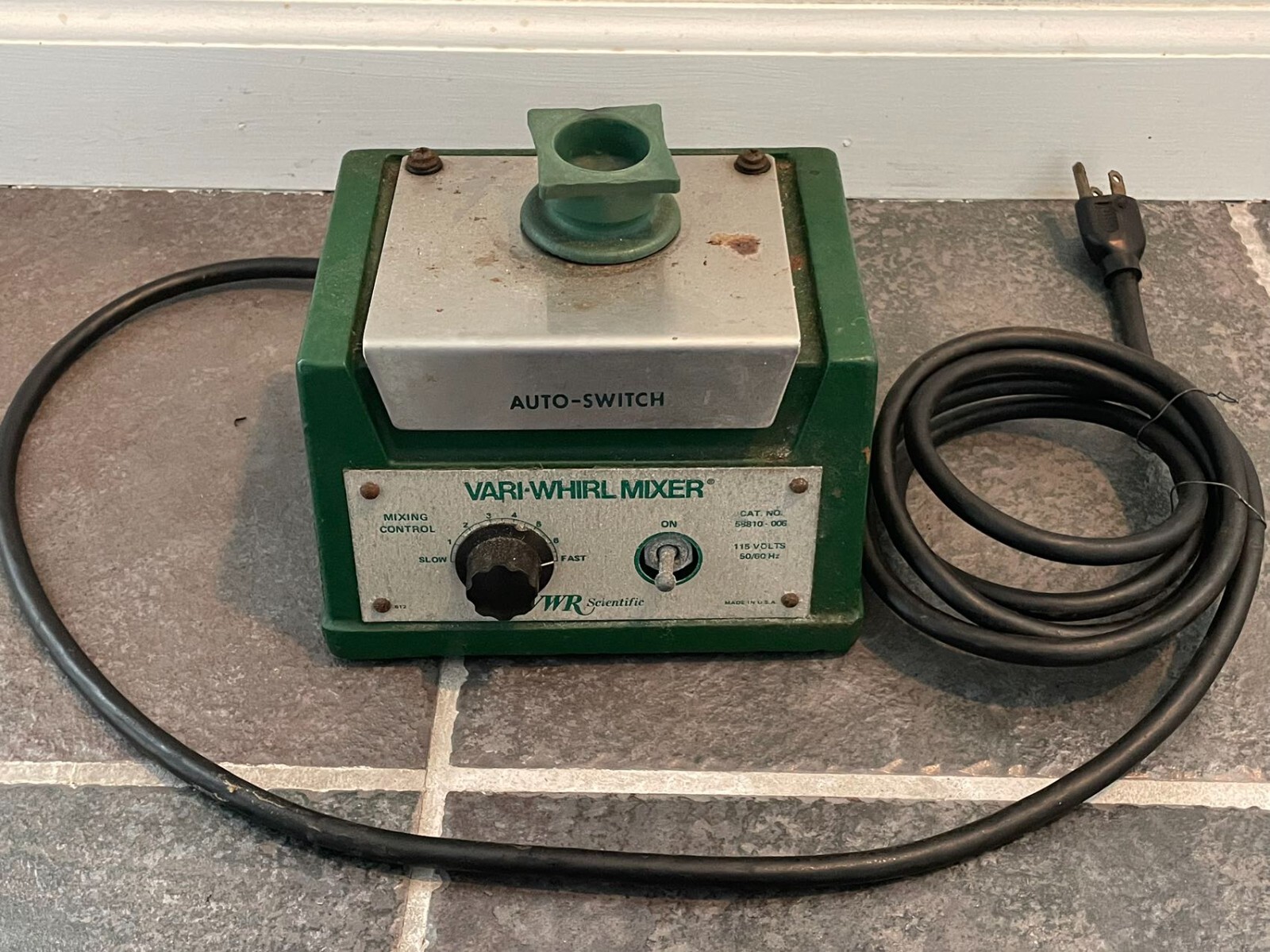 VWR Scientific VARI-WHIRL Auto Switch Mixer Cat No. 58810-006 | eBay