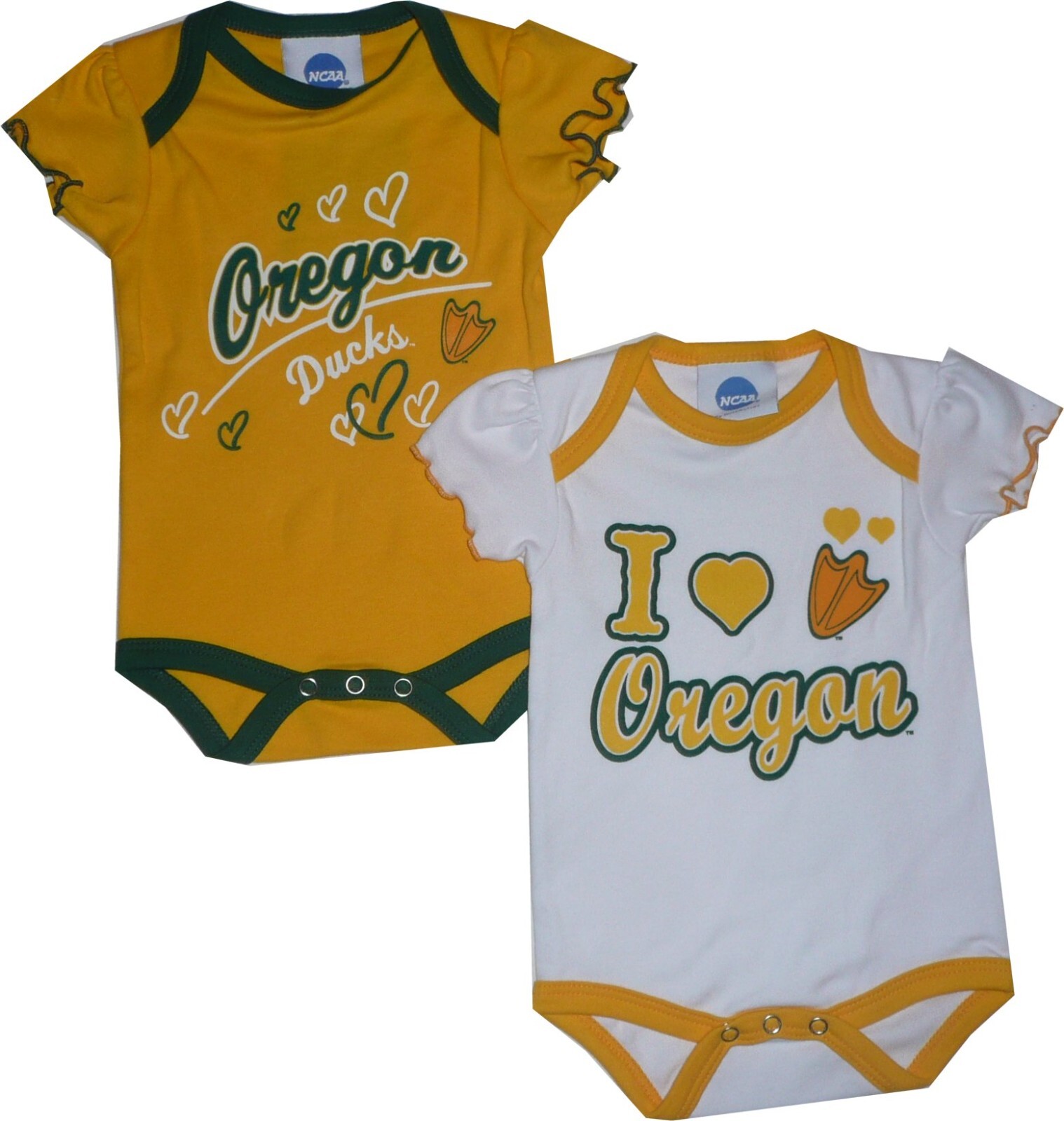 Oregon Ducks 2pc Love Ducks Creeper Set Infant Baby Bodysuit | eBay
