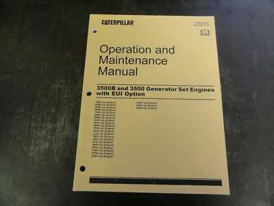 Caterpillar CAT 3500B and 3500 Generator Set Engines with EUI Operation ...