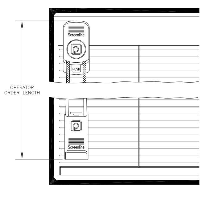 Screenline Cord Blind Operator, Controller - 34" - Andersen Patio Door ...