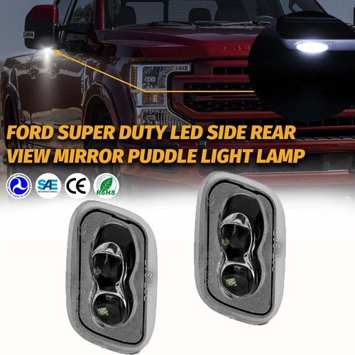 For 2015-2022 F150/17+ F250 F350 LED Tow Mirror Puddle Courtesy Light ...