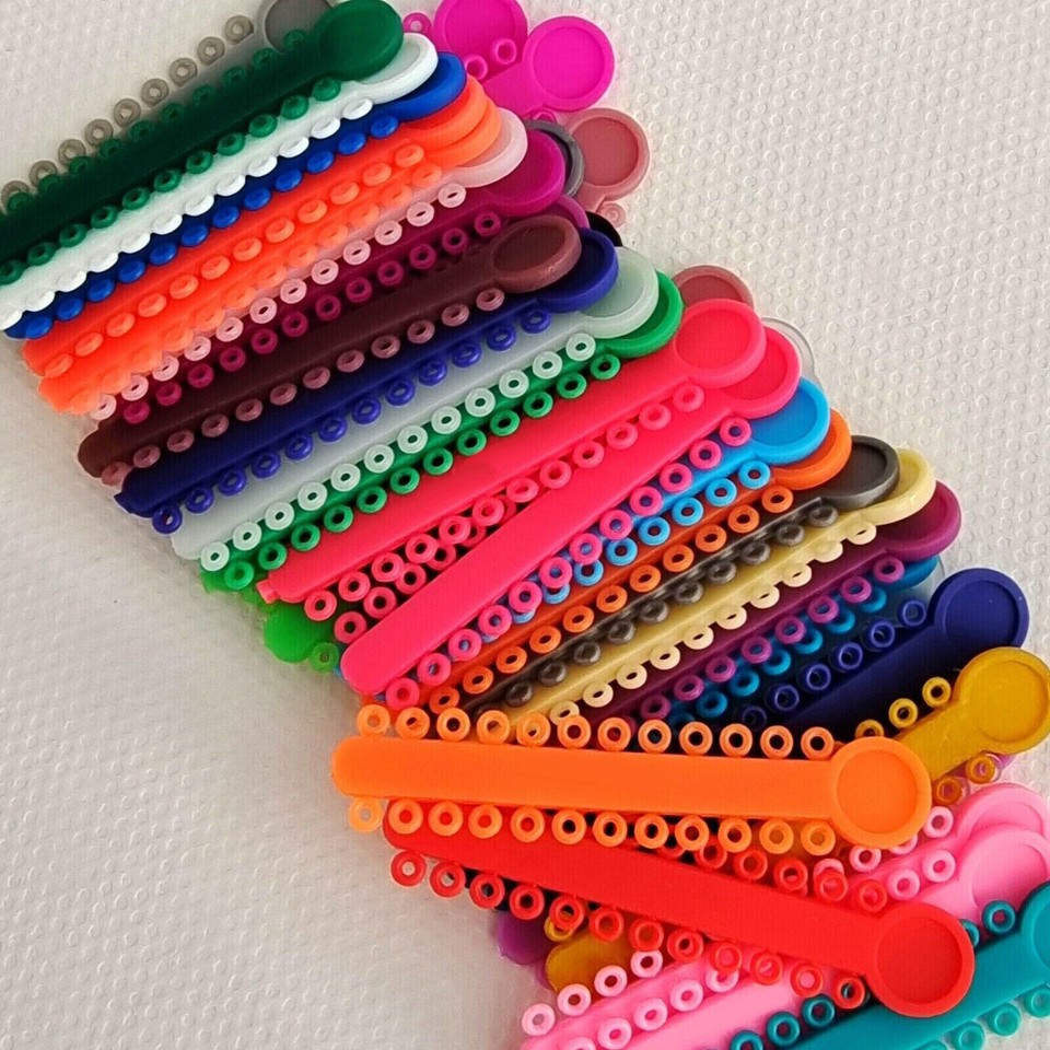 Dental Orthodontic Ligature Tie Bands Elastic Braces /Wax 10 Scents ...
