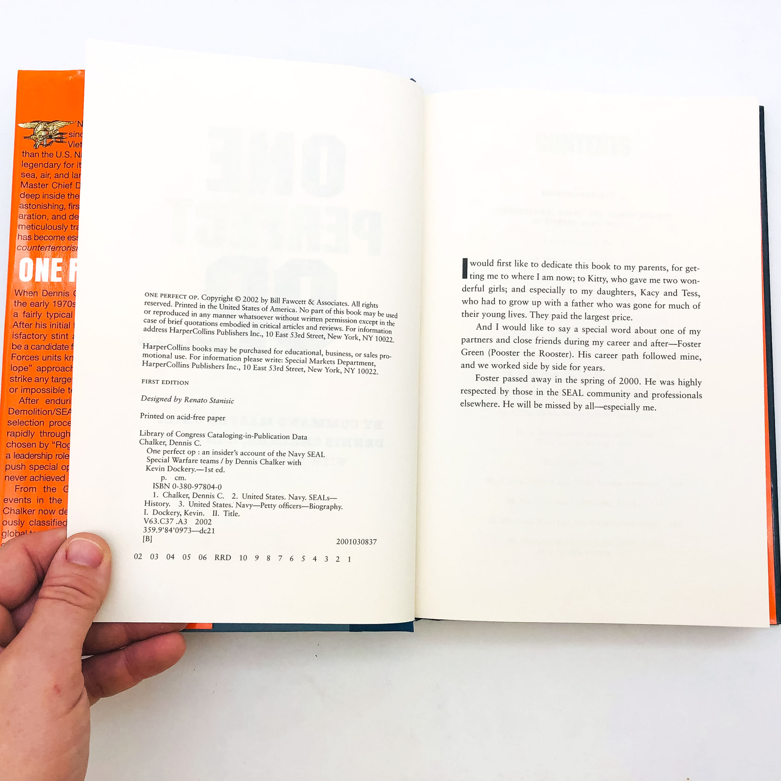 One Perfect OP HC Command Master Chief Dennis Chalker 2002 Navy Seal ...