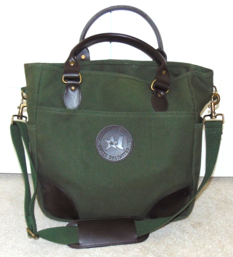 DUCKS UNLIMITED CANVAS/LEATHER BAG GREEN | eBay