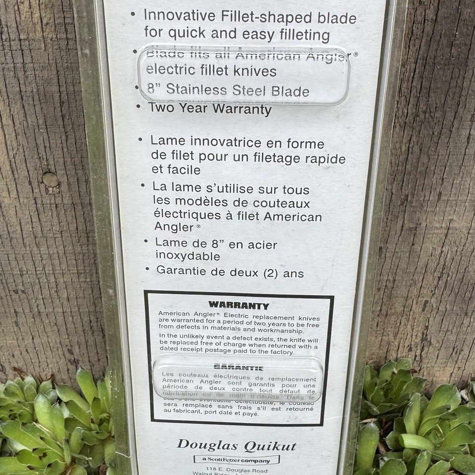 8" Replacement Serrated Fillet Blade All American Angler Electric ...