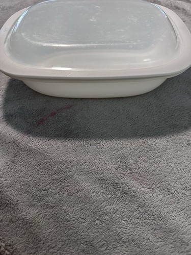 Corning Ware Simply Lite 2qt White Casserole Dish 1.9L Glass Bakeware ...