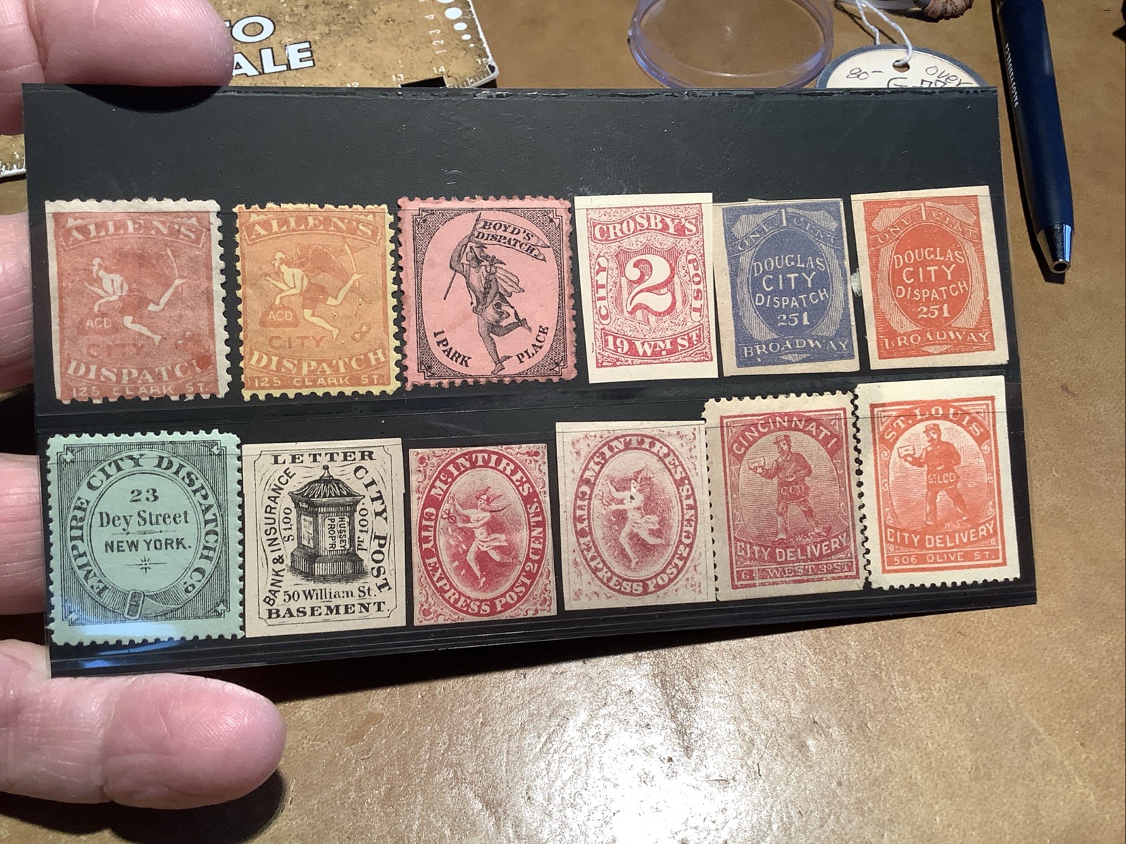 lot of US LOCAL POST Stamps Mid 1800s' from Exhibited Collection | eBay