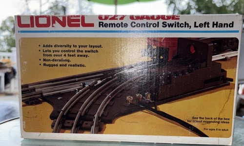 Lionel O27 Gauge Remote Control Switch, Left Hand, model number 6-5121 ...