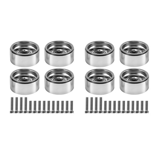 8PCS 1.9 Metal Beadlock Wheel Hub Rim for 1/10 RC Crawler SCX102265 ...