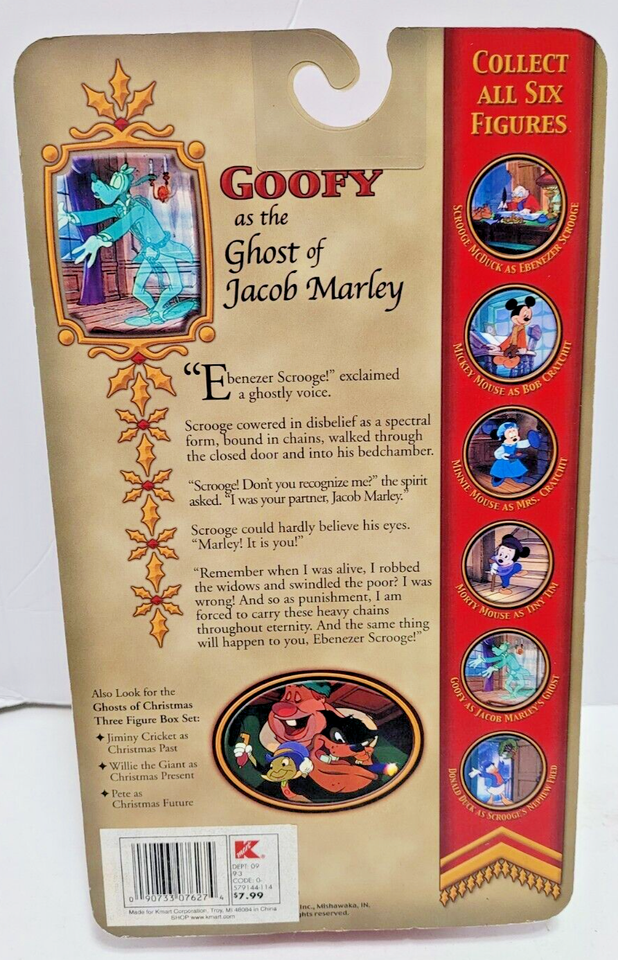 MICKEY'S CHRISTMAS CAROL GOOFY AS MARLEY'S GHOST GLOW IN THE DARK ...