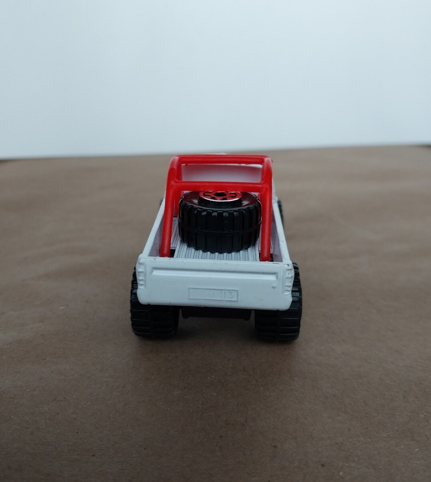 Lesney Matchbox 4x4 Open Back Truck #63 1981 White Made In Macau Nice ...