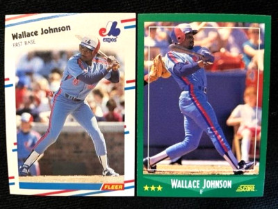 MLB - Wallace Johnson 1988 Fleer & 1988 Score Baseball - Expos | eBay