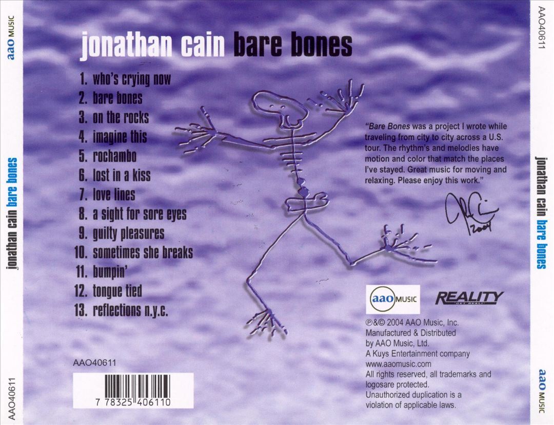 JONATHAN CAIN BARE BONES NEW CD 778325406110| eBay
