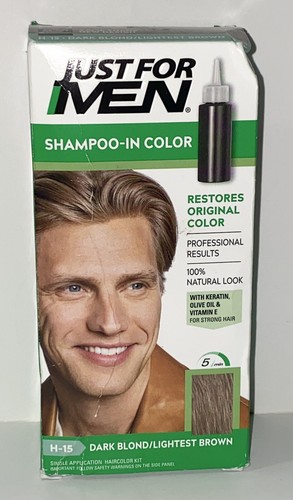 Just For Men Shampoo-In Color H-15 Dark Blond Lightest Brown Original w ...