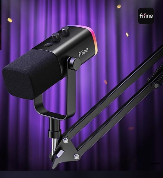 FIFINE Ampligame AM8T Black Gaming Microphone Kit For Streaming ...