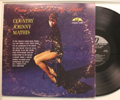 Country Johnny Mathis Lp Come Home To My Heart On Little Darlin - Vg++ ...