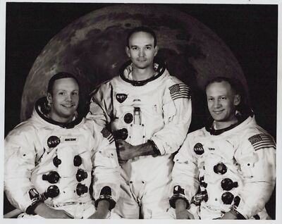 Apollo 11 | RARE NASA 1969 Armstrong Collins Aldrin Crew Portrait ...