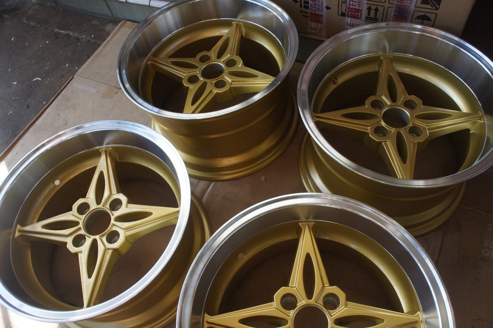 For Mazda Miata NA e30 mx5 JDM retro riverge 15" Staggered 4 Spoke ...