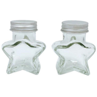 Bomboniere Jars Star Shaped Glass Jar 60ML Wedding Party Lolly Candy ...