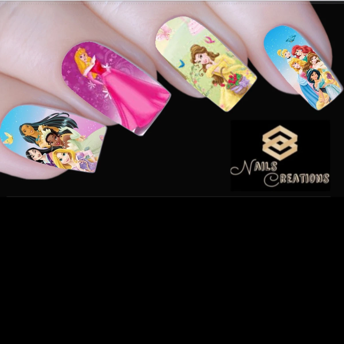 Disney Princess Nail Designs