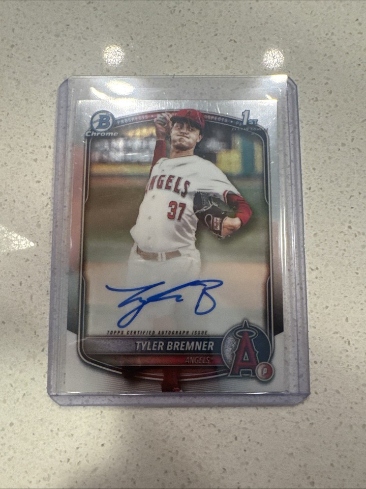2025 Bowman Draft Tyler Bremner- 1st Bowman Chrome Auto- Angels | eBay