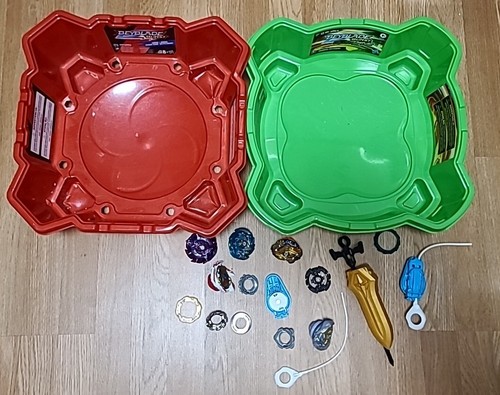 Beyblade Burst Mixed Lot of 5 Complete, 4 Metal Rings, One Top And 3 ...