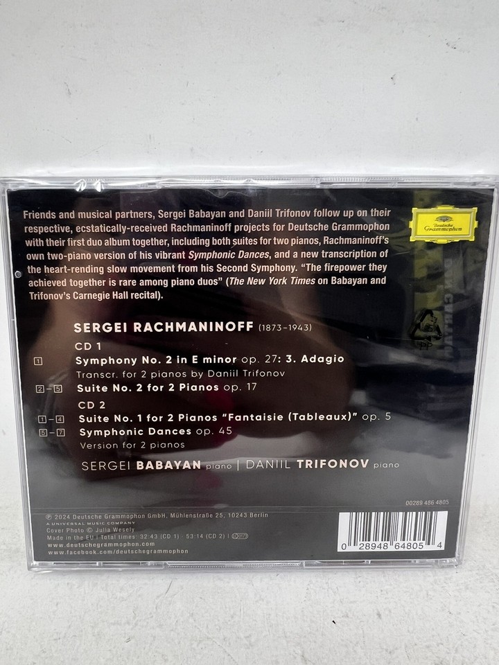 SERGEI BABAYAN / DANIIL TRIFONOV RACHMANINOFF FOR TWO NEW CD | eBay