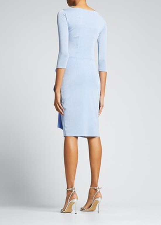 NWT Chiara Boni Kate Sugar Lurex Dress Cloud Blue 10 $695 No Offers | eBay