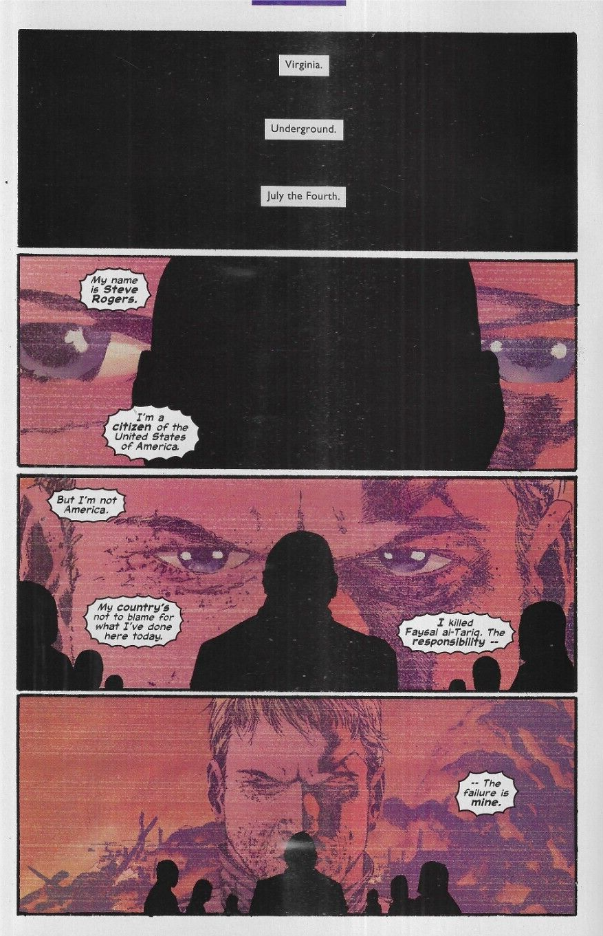 Captain America Comic 4 Cover A First Print 2002 John Ney Rieber ...