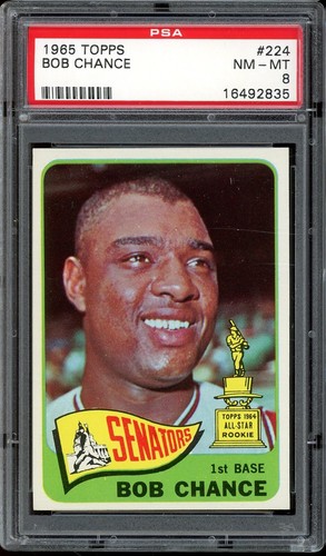1965 Topps Baseball #224 Bob Chance PSA 8 | eBay