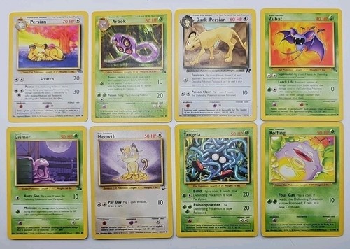 Pokemon TCG - Mixed Lot- 8 -Card UNCOMMON / COMMON Lot - WOTC - Vintage ...