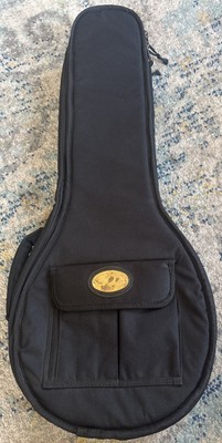 SUPERIOR Instruments Mandolin Black Gig Bag Red Lining Strap Handle Zip ...