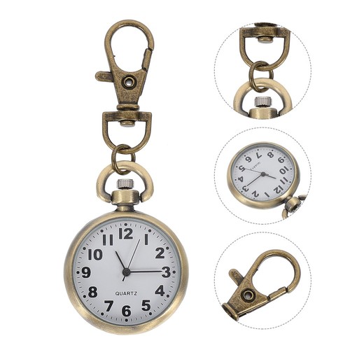 Qinggu Digital Face Hanging Table Man Watch for Keychain Fob Watches ...