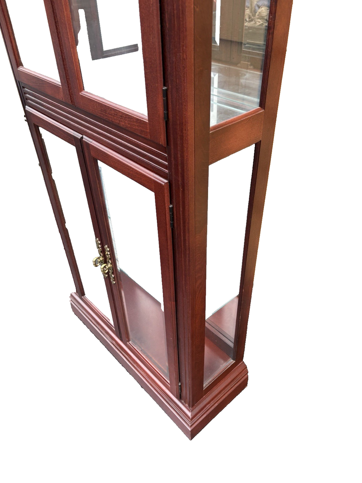66689 Mahogany PULASKI Furniture 4 Door Curio China Cabinet | eBay