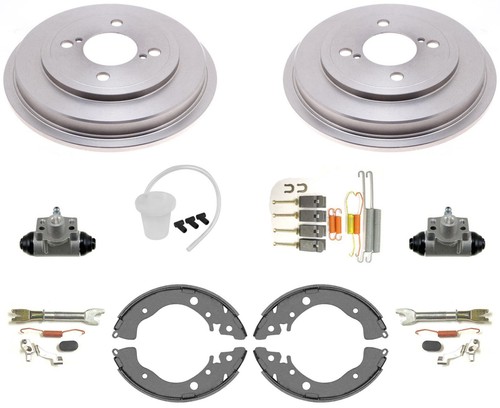 Fits 2015 2016 2017 2018 2020 Honda Fit Rear Drums + Brake Shoes ...