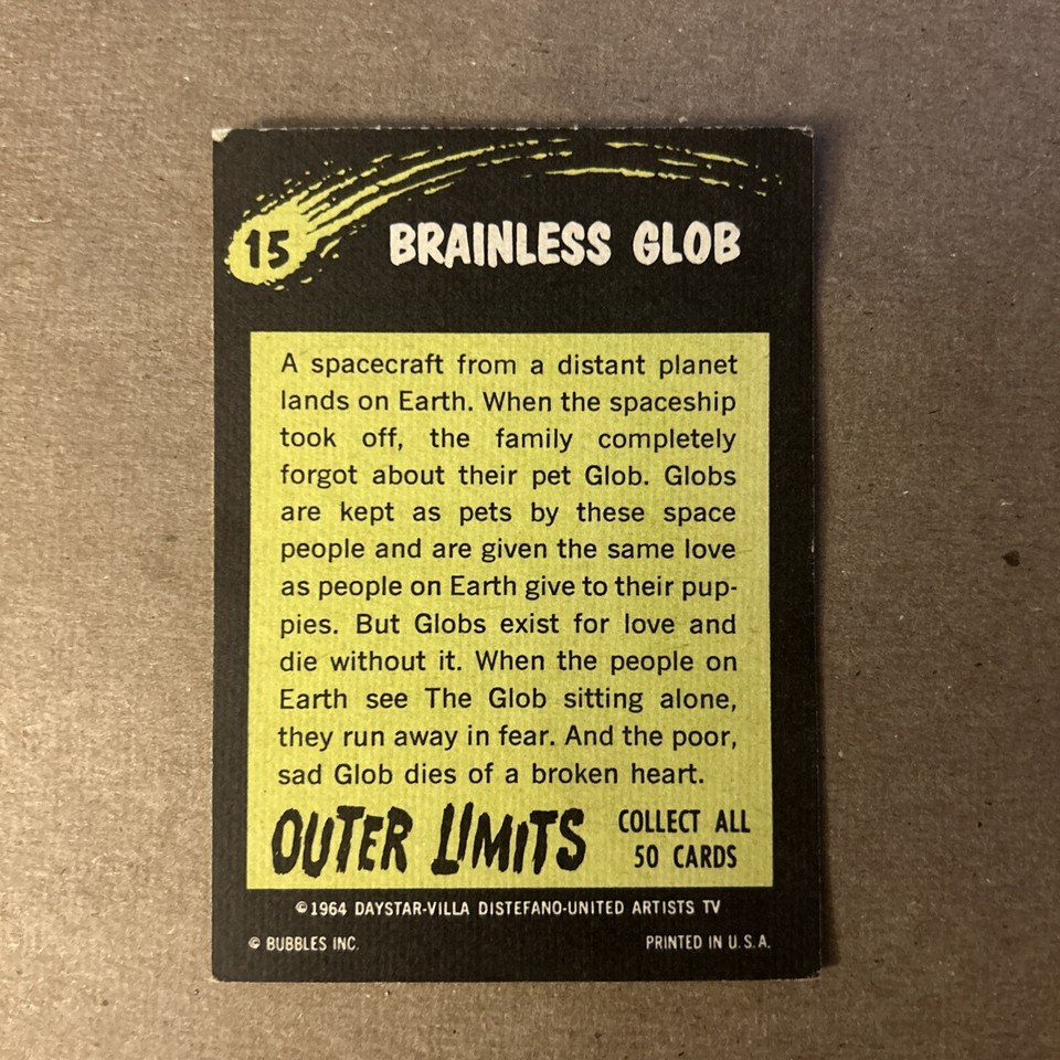 1964 Bubbles Inc Outer Limits Card #15 | eBay